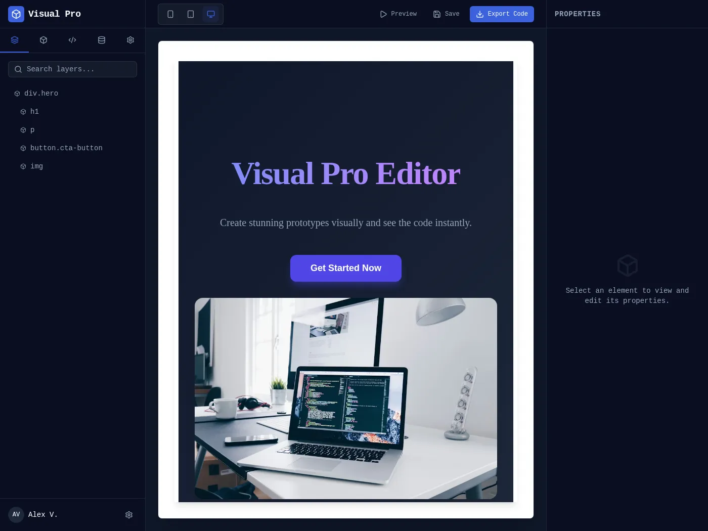 Visual Code Prototyper