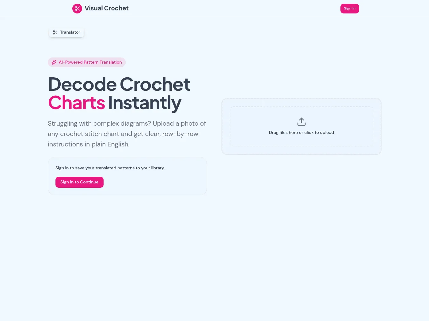 Visual Crochet Translator
