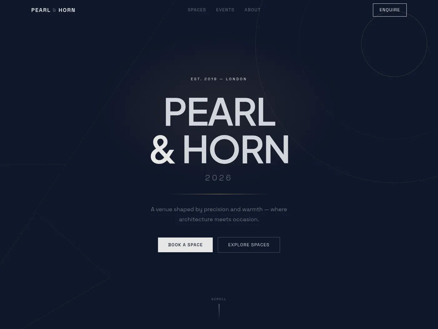 Visual Landing Page