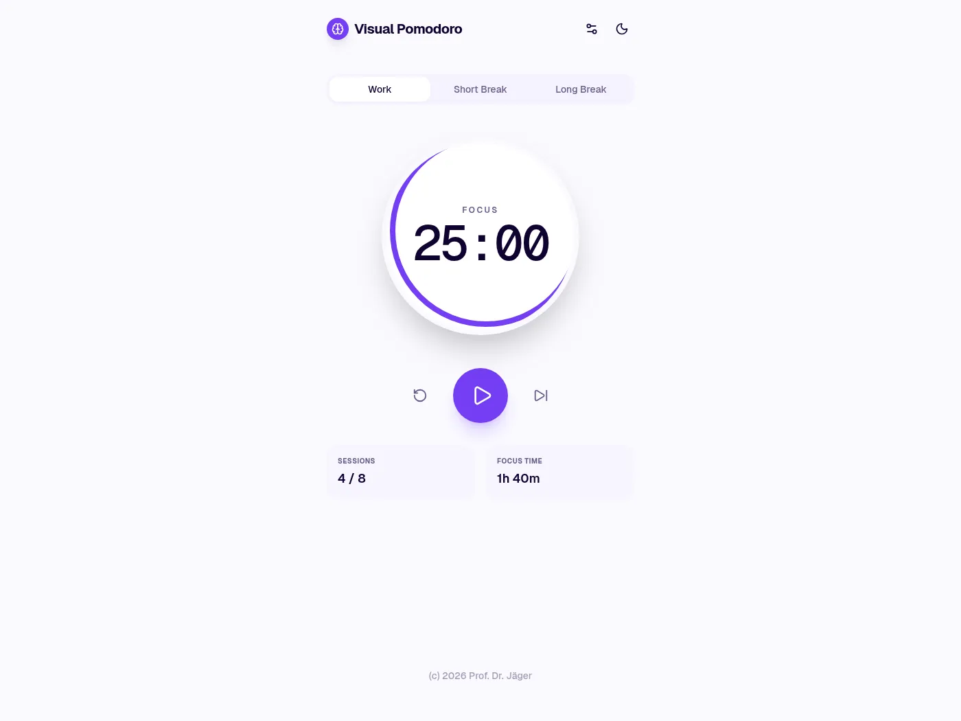 Visual Pomodoro Pro