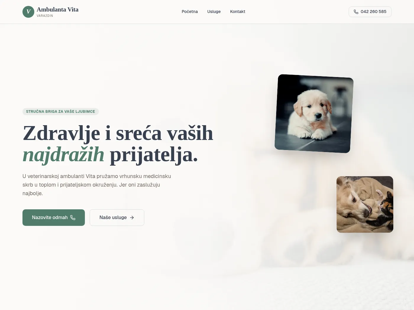 Vita Vet Clinic Site