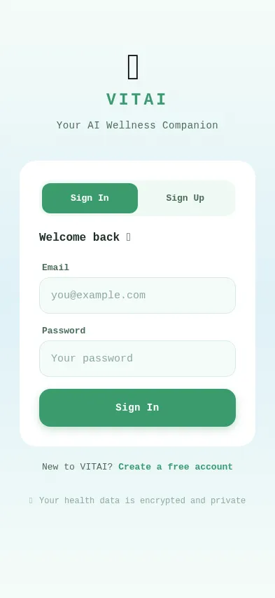 VITAI Wellness Platform