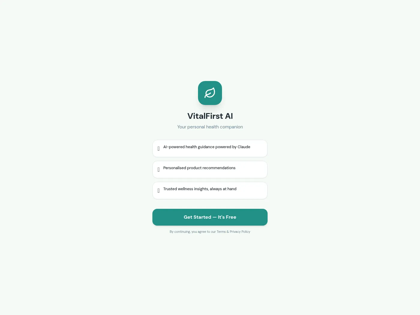 VitalFirst AI Chat