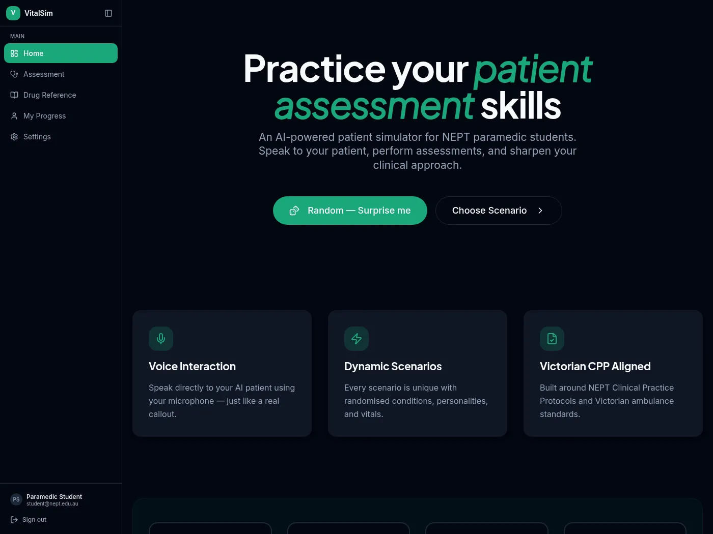 VitalSim Clinical Prep