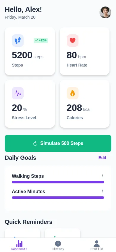 VitalTrack Health App
