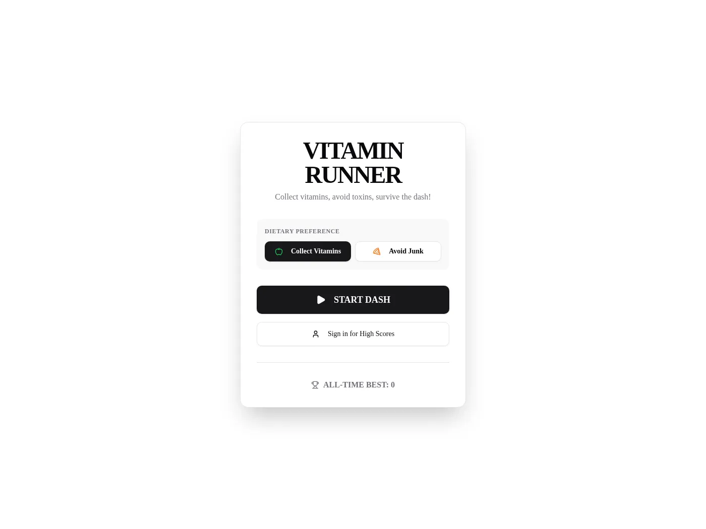 Vitamin Runner 3D