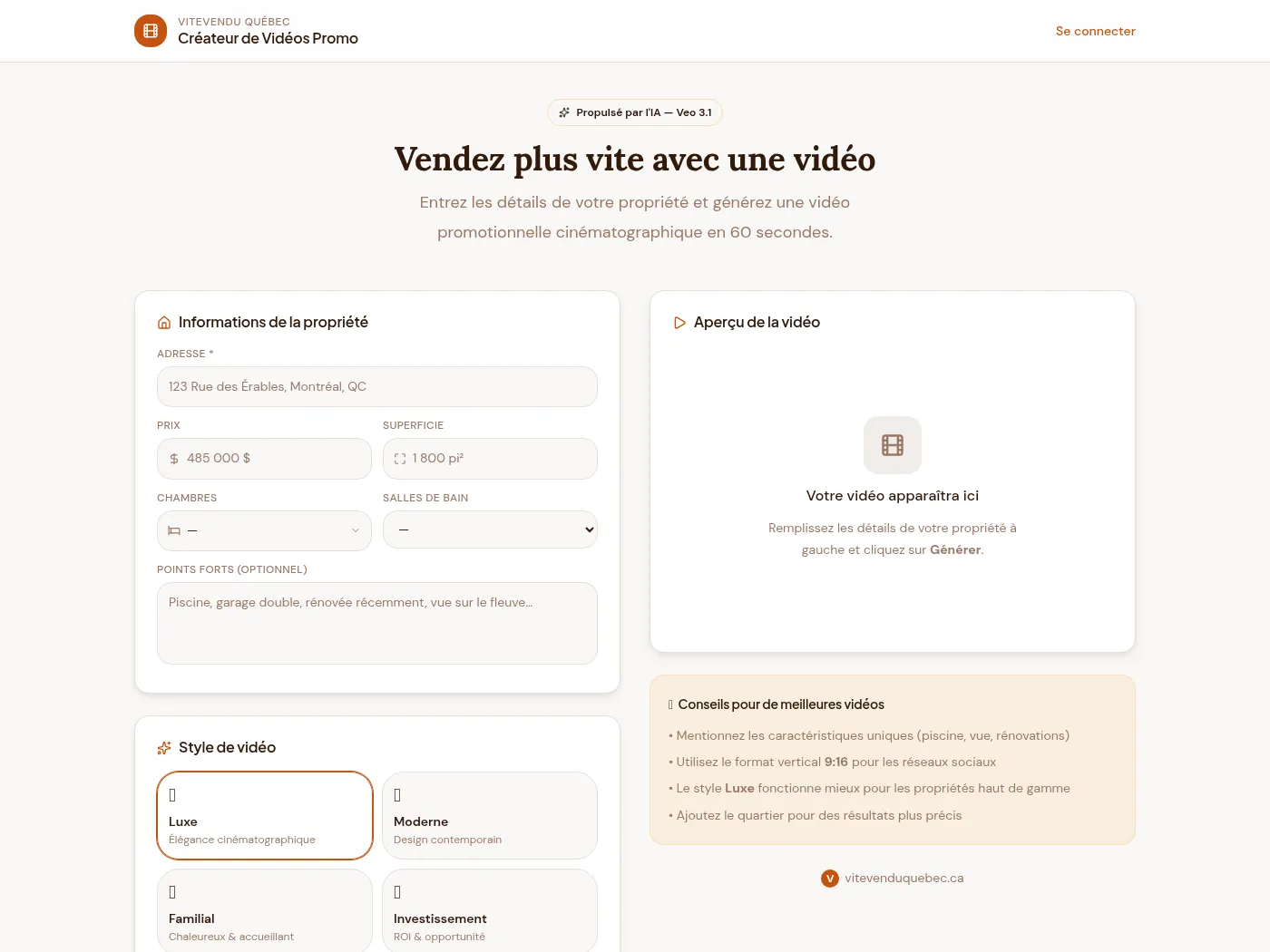 Vite Vendu Promo Video