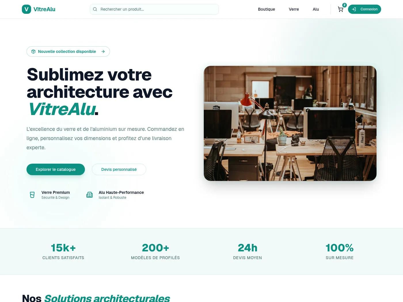 VitreAlu Vente App