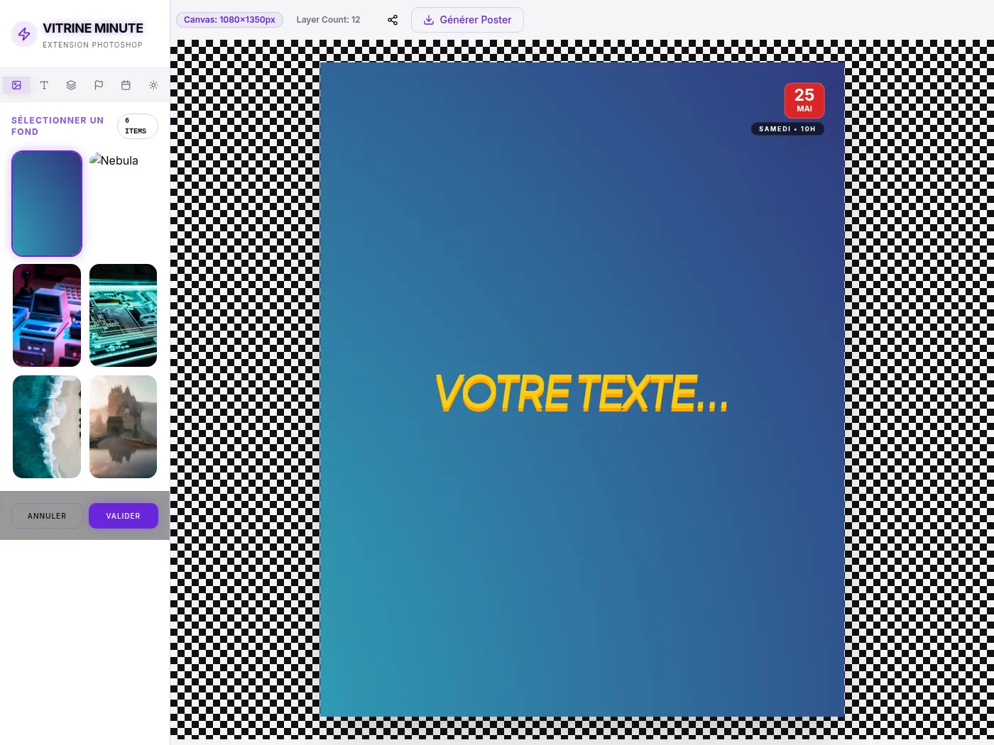 Vitrine Minute Plugin