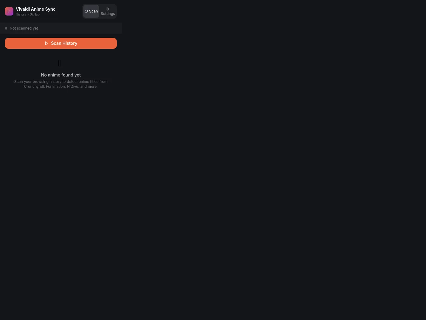 Vivaldi Anime Sync