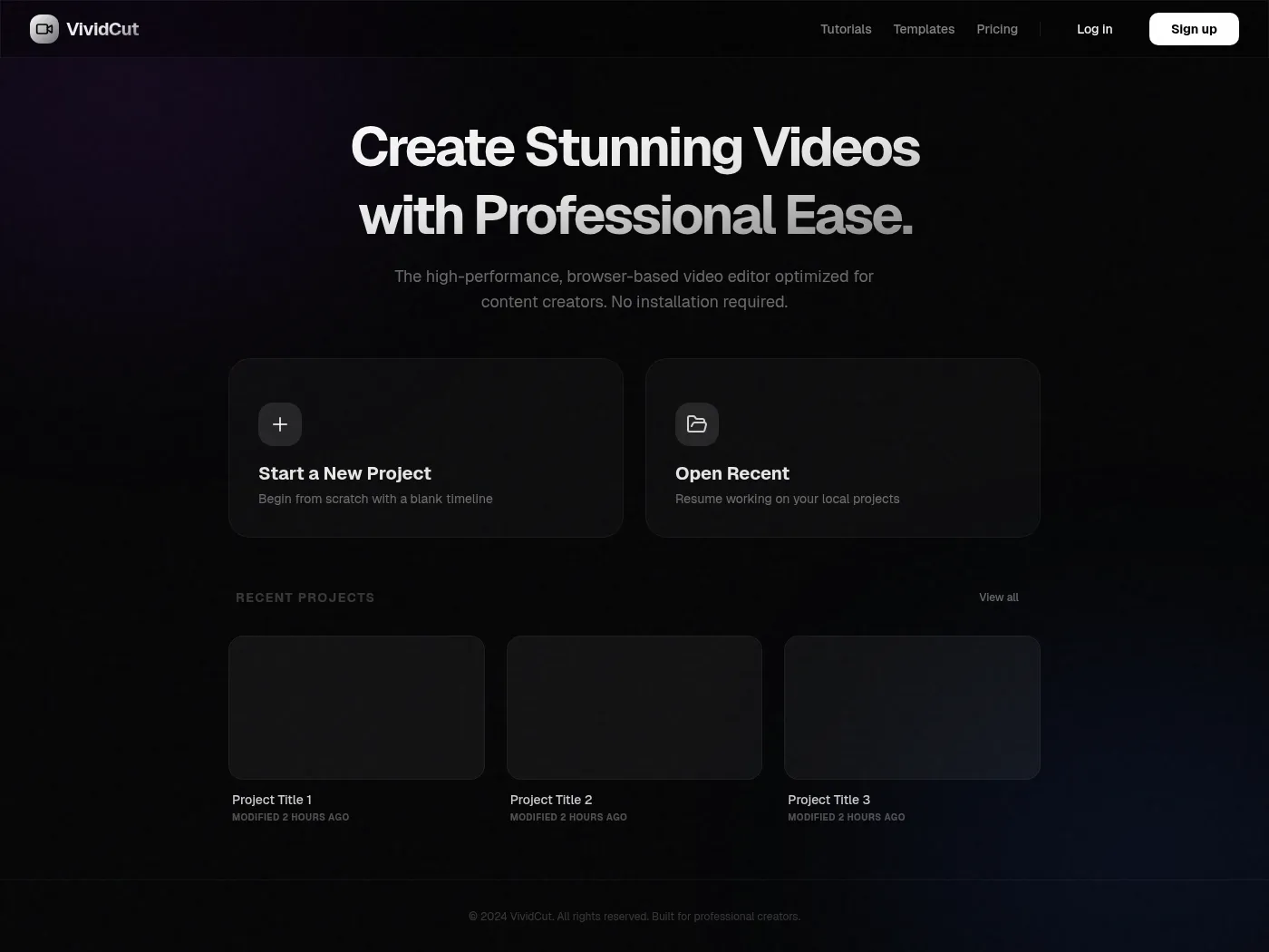 VividCut Video Editor