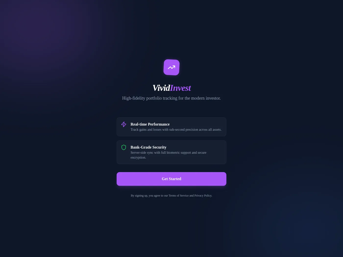 VividInvest Portfolio Tracker