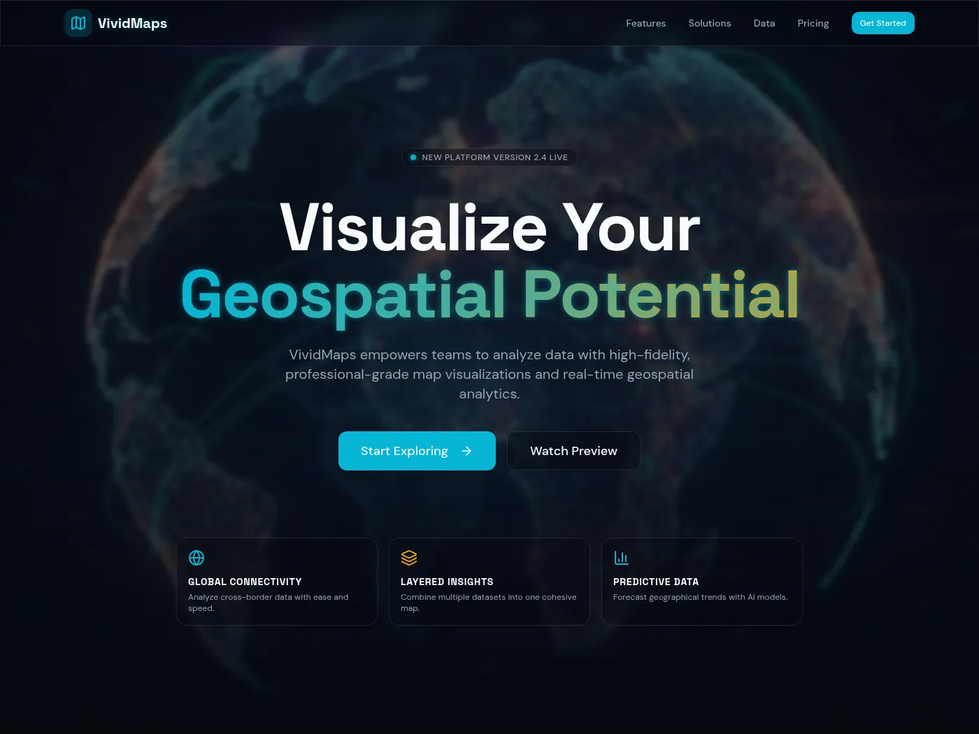 VividMaps Webpage