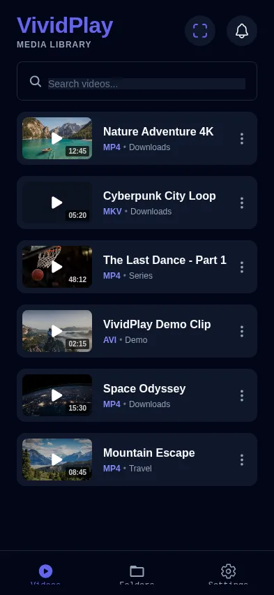 VividPlay Android Player