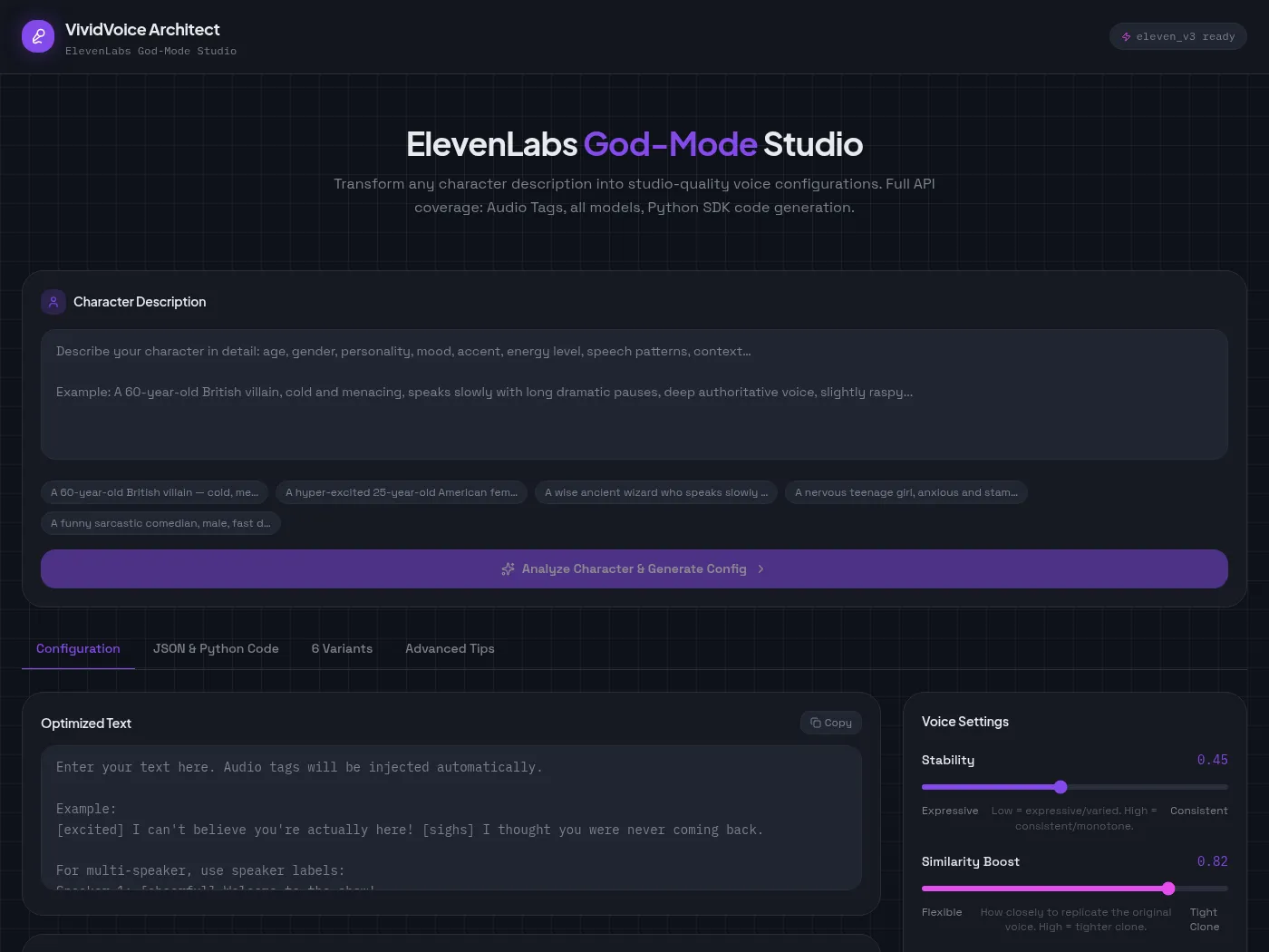VividVoice Architect