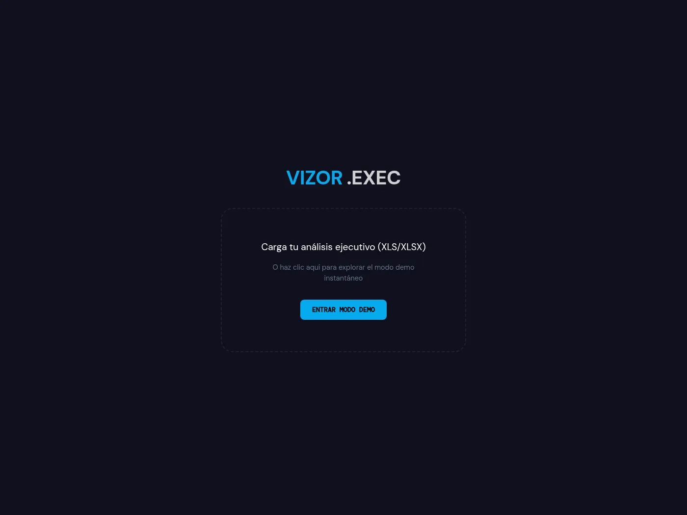 Vizor Executive Dashboard