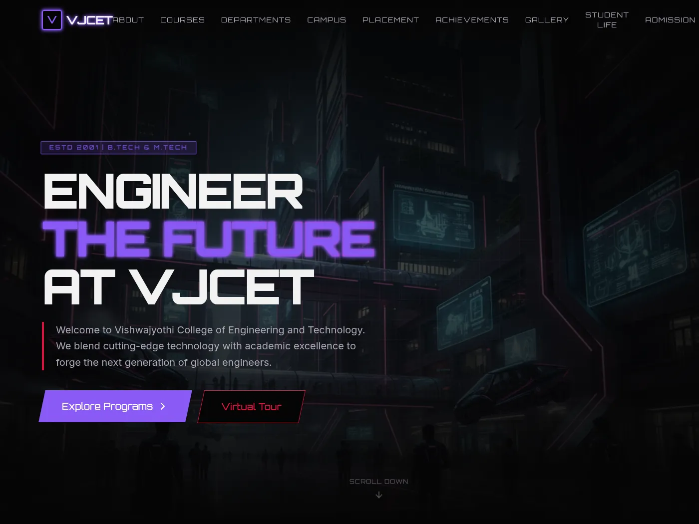 VJCET Cyberpunk Site