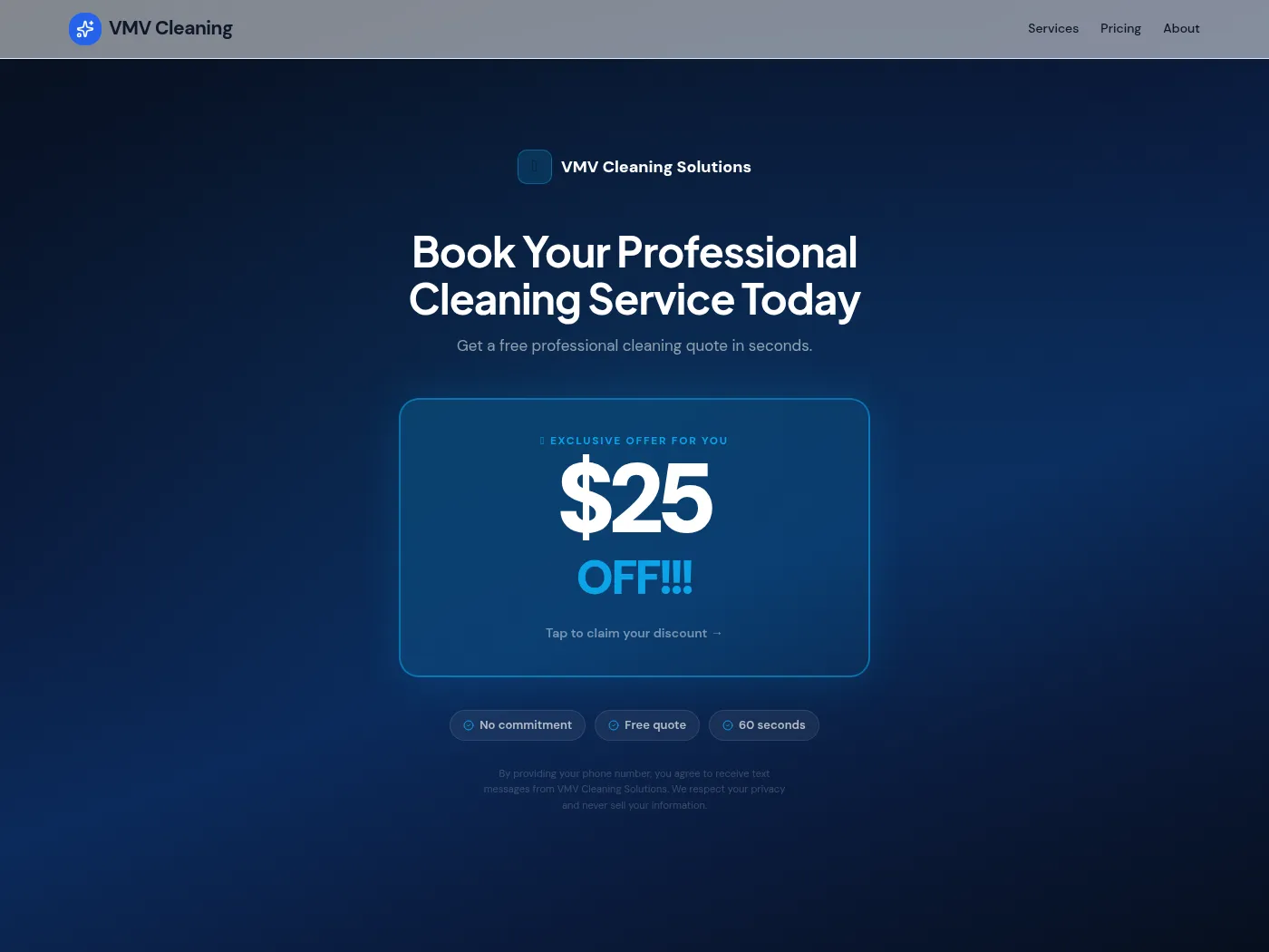 VMV Cleaning Lead Form
