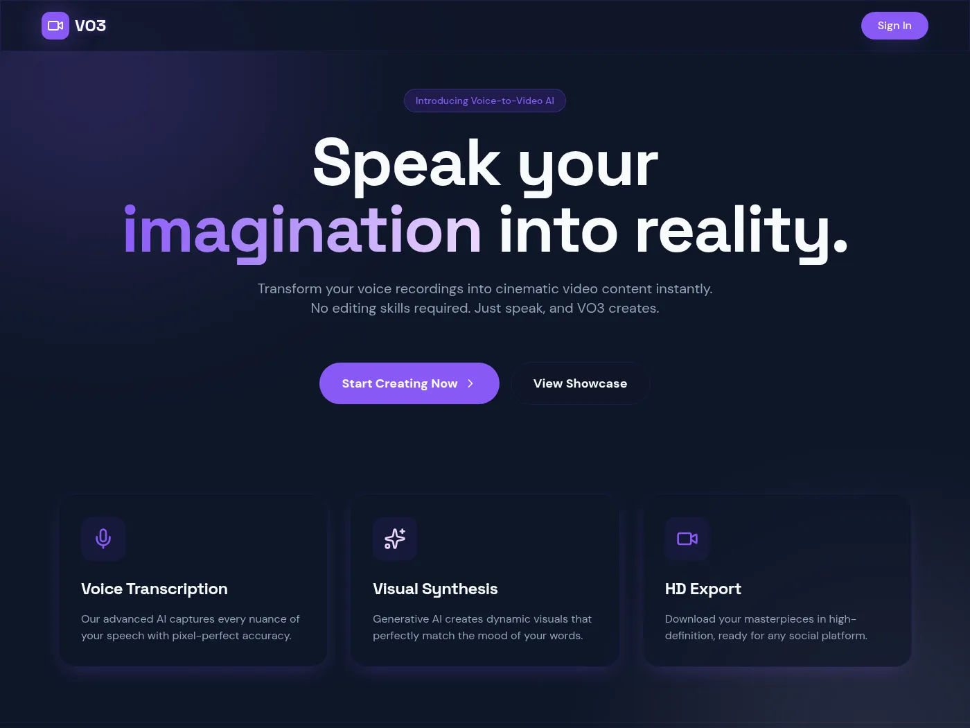 VO3 Video Generator