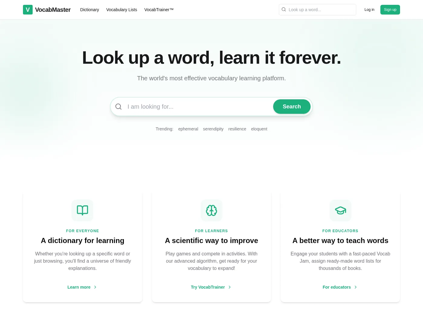 VocabMaster Clone
