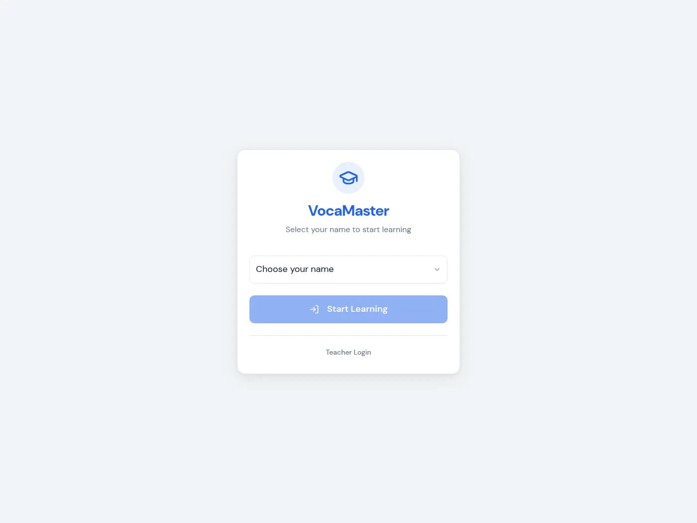 VocaMaster Dashboard