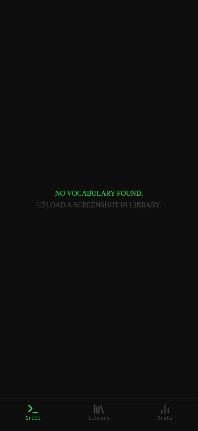 Vocab Drill Terminal
