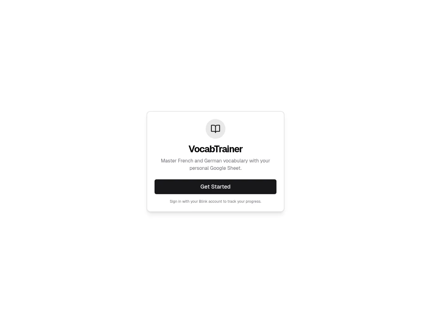 Vocab Trainer Web
