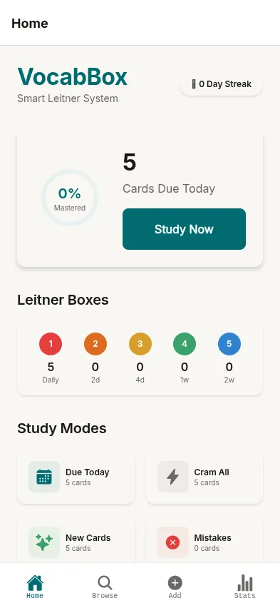 VocabBox PWA