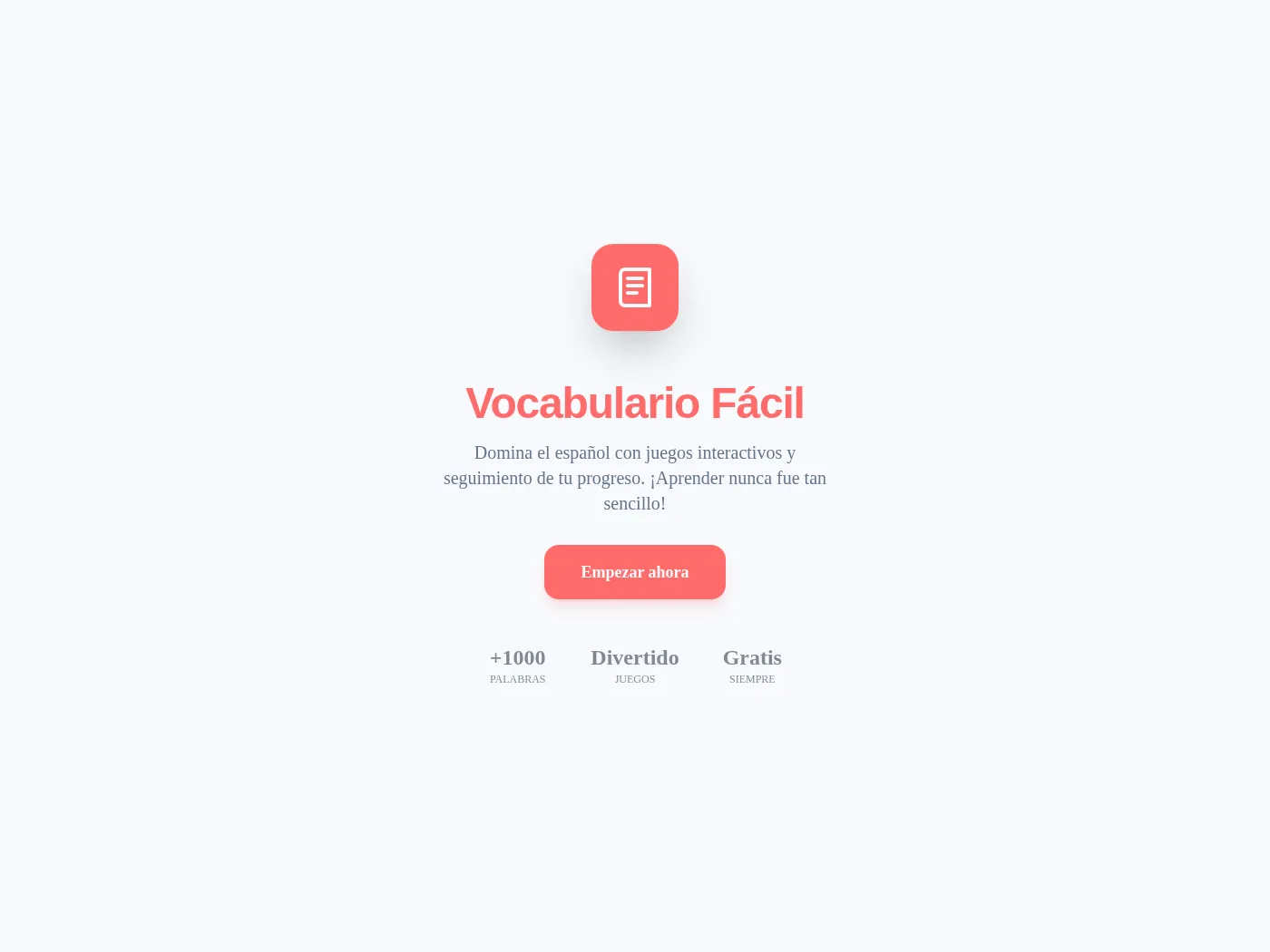Vocabulario Fácil