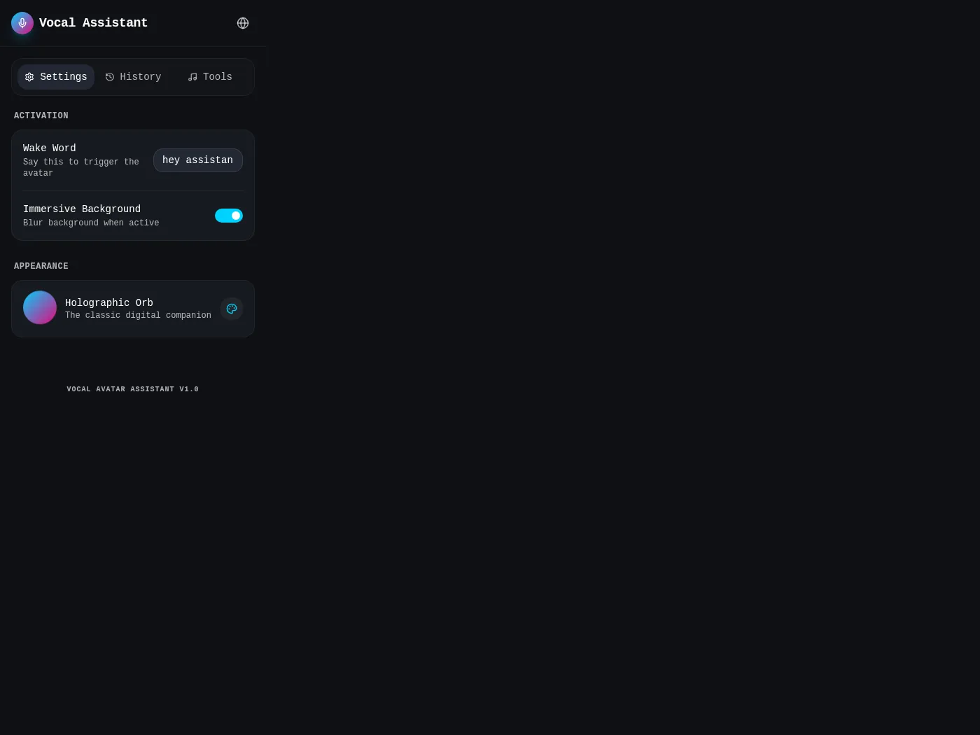 Vocal Avatar Assistant