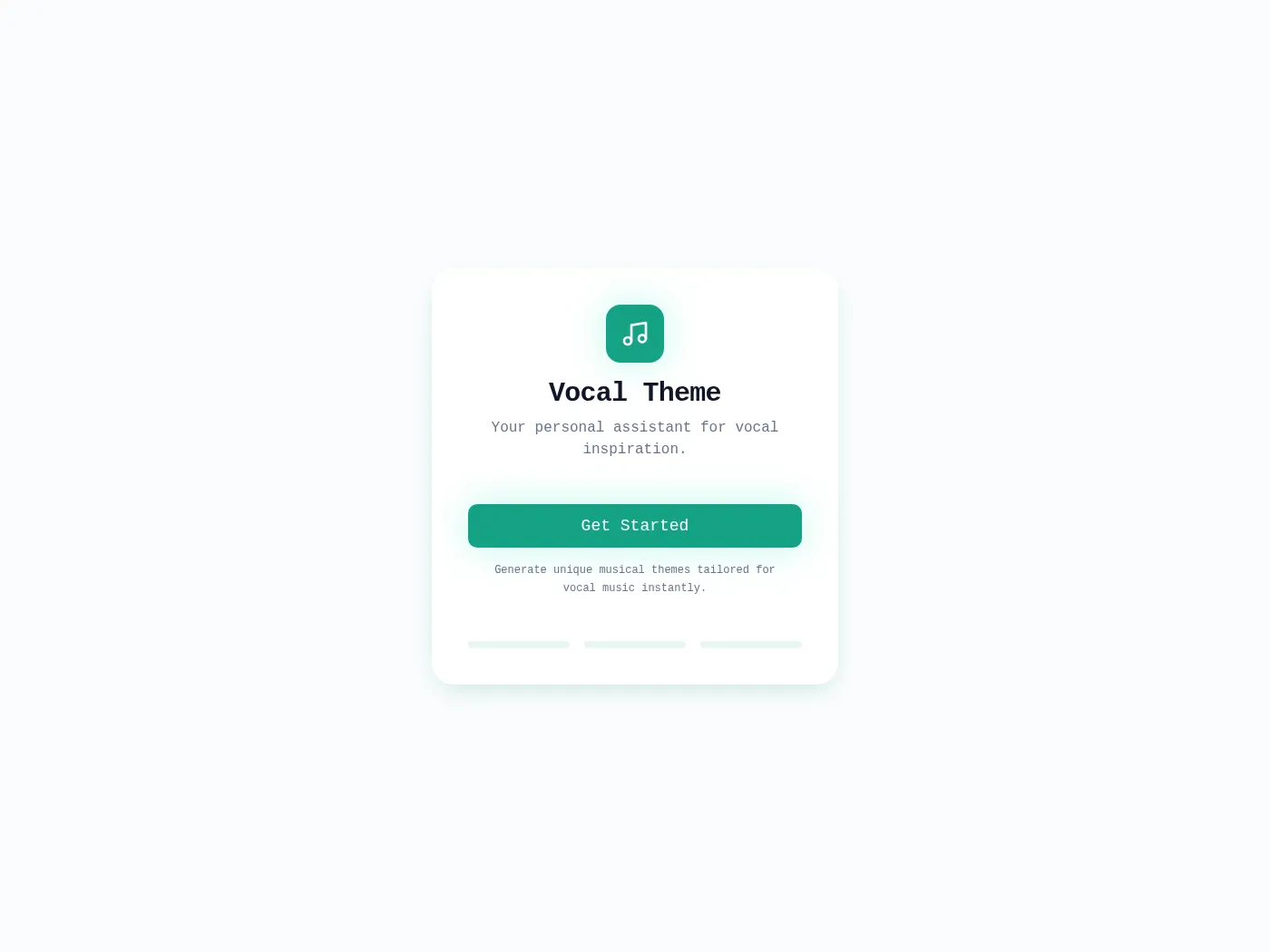 Vocal Theme Creator