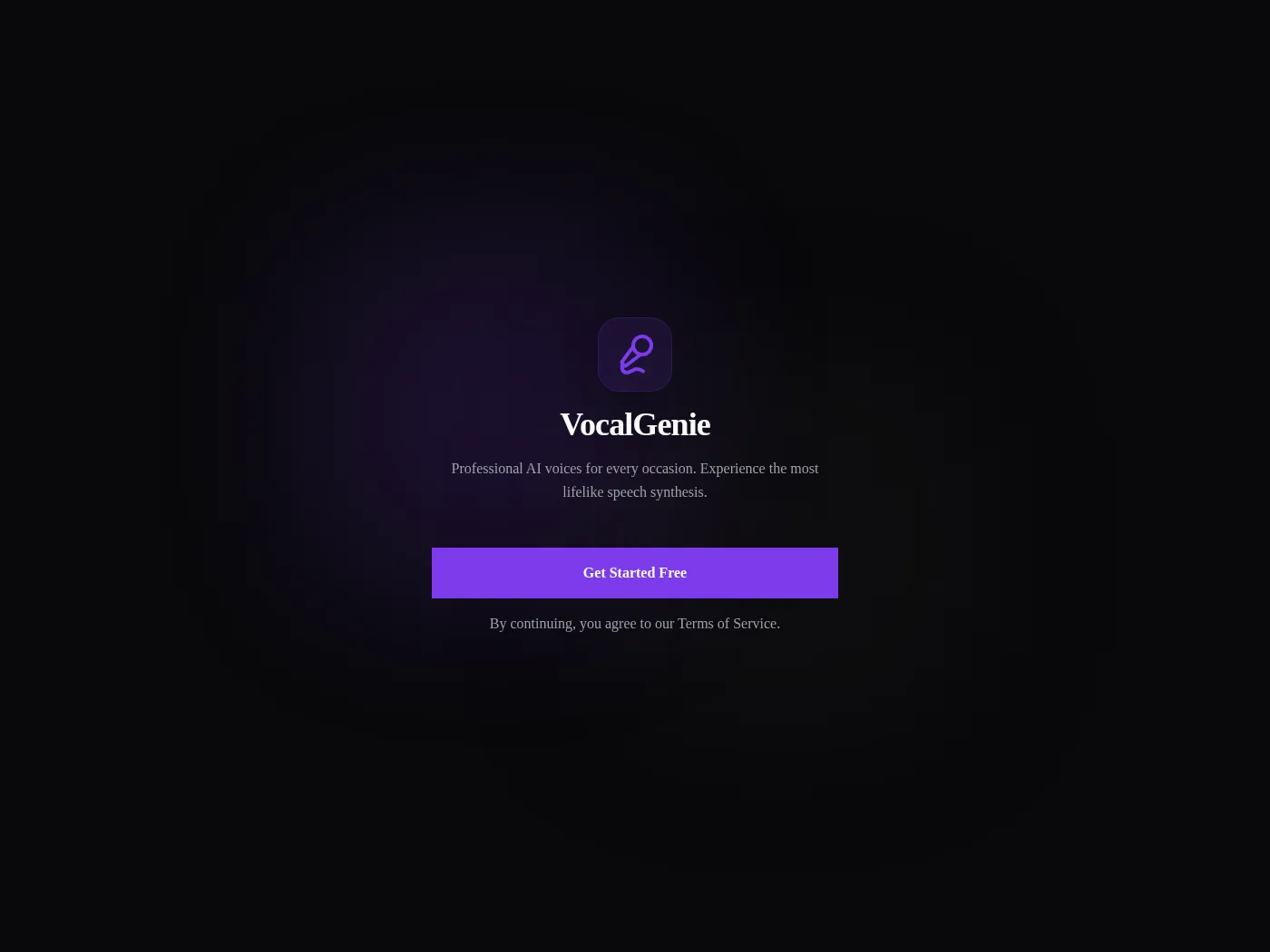VocalGenie TTS