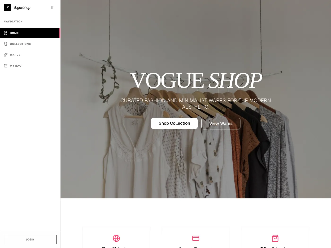 VogueShop Ecommerce