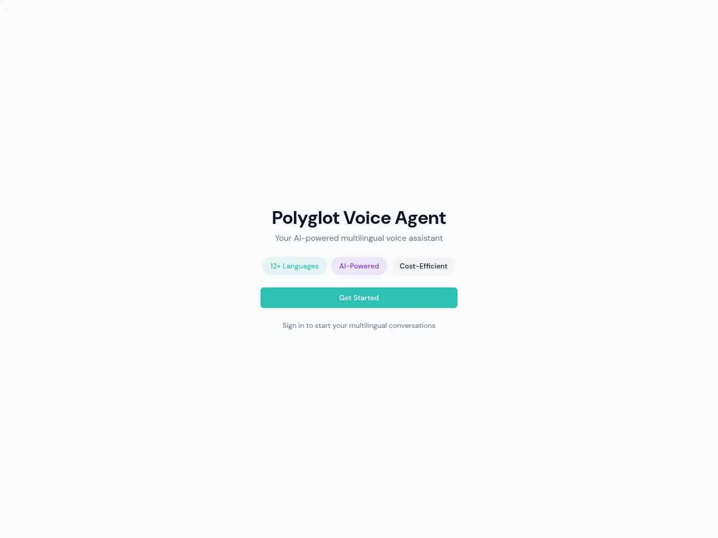Polyglot Voice Agent