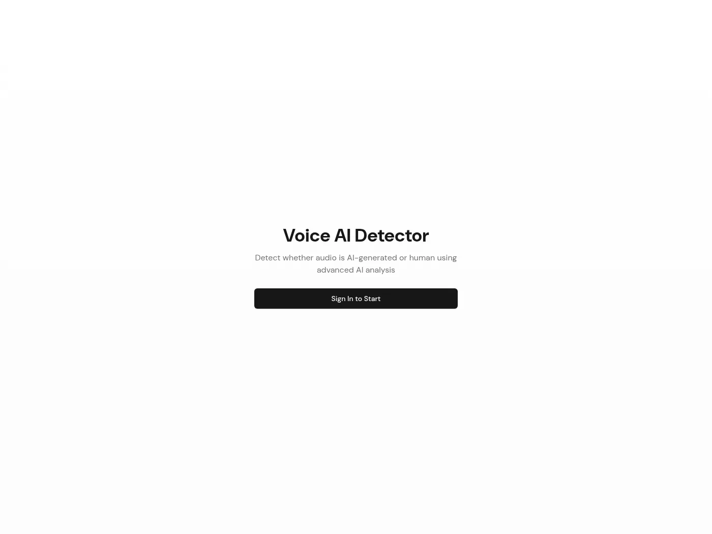 Voice AI Detector