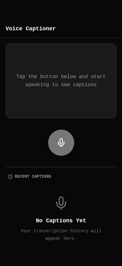 Voice Captioner