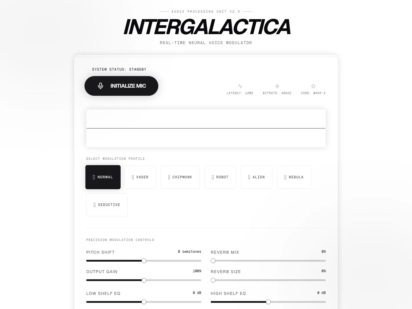 Intergalactica Voice Changer