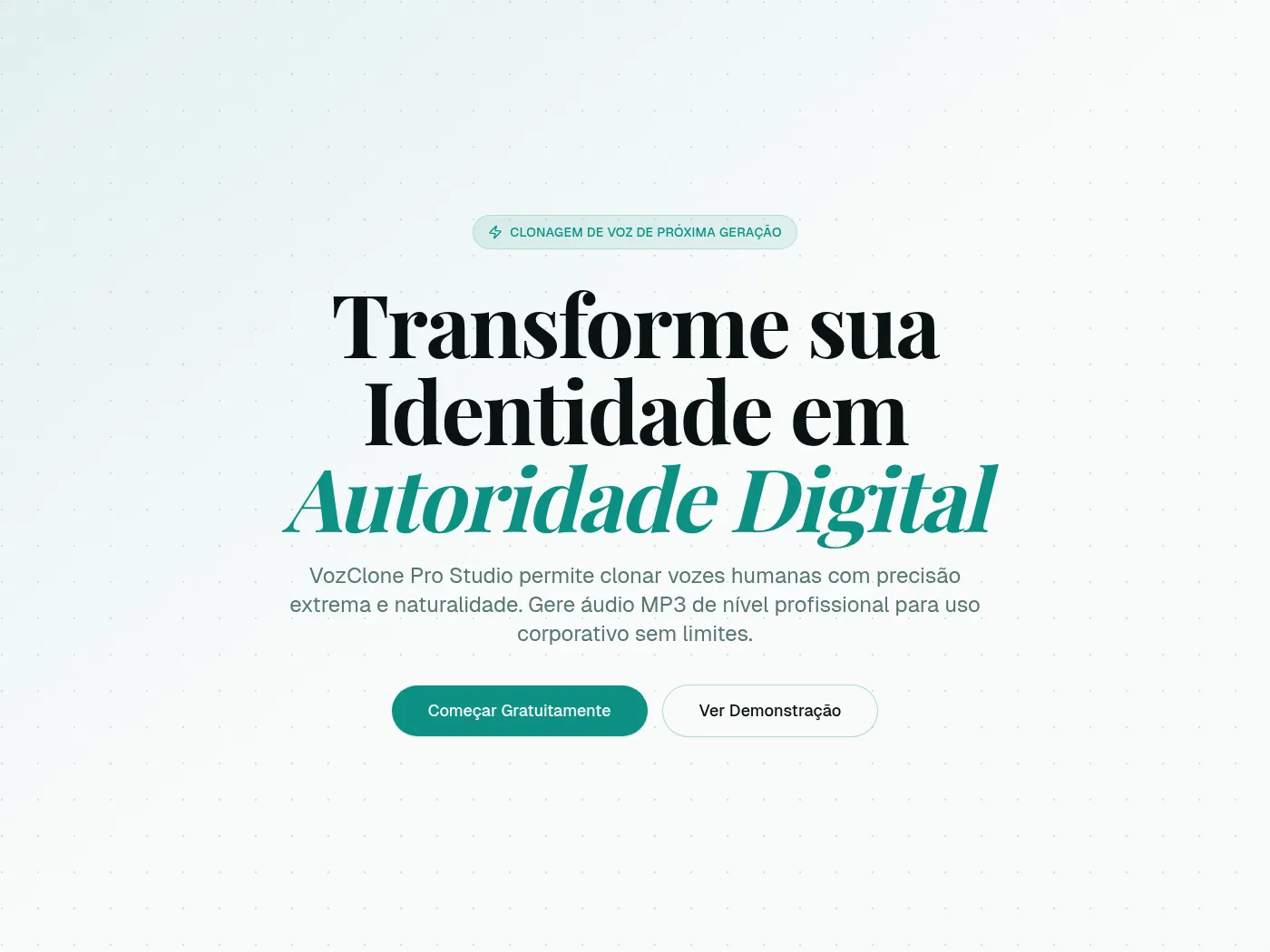 VozClone Pro Studio