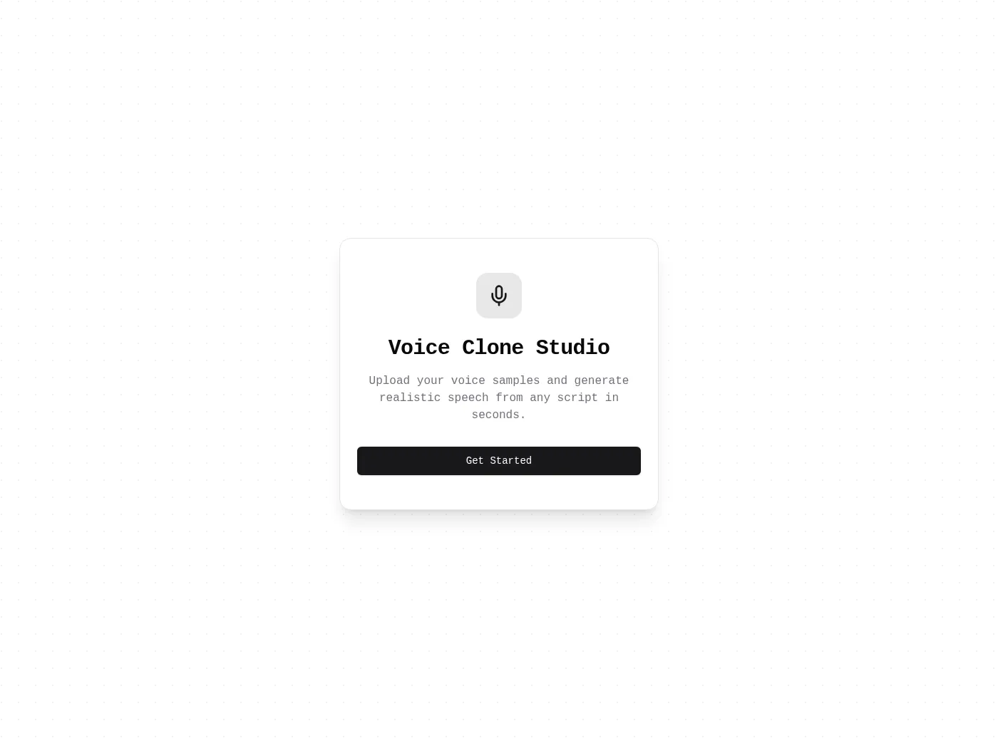 Voice Clone Studio