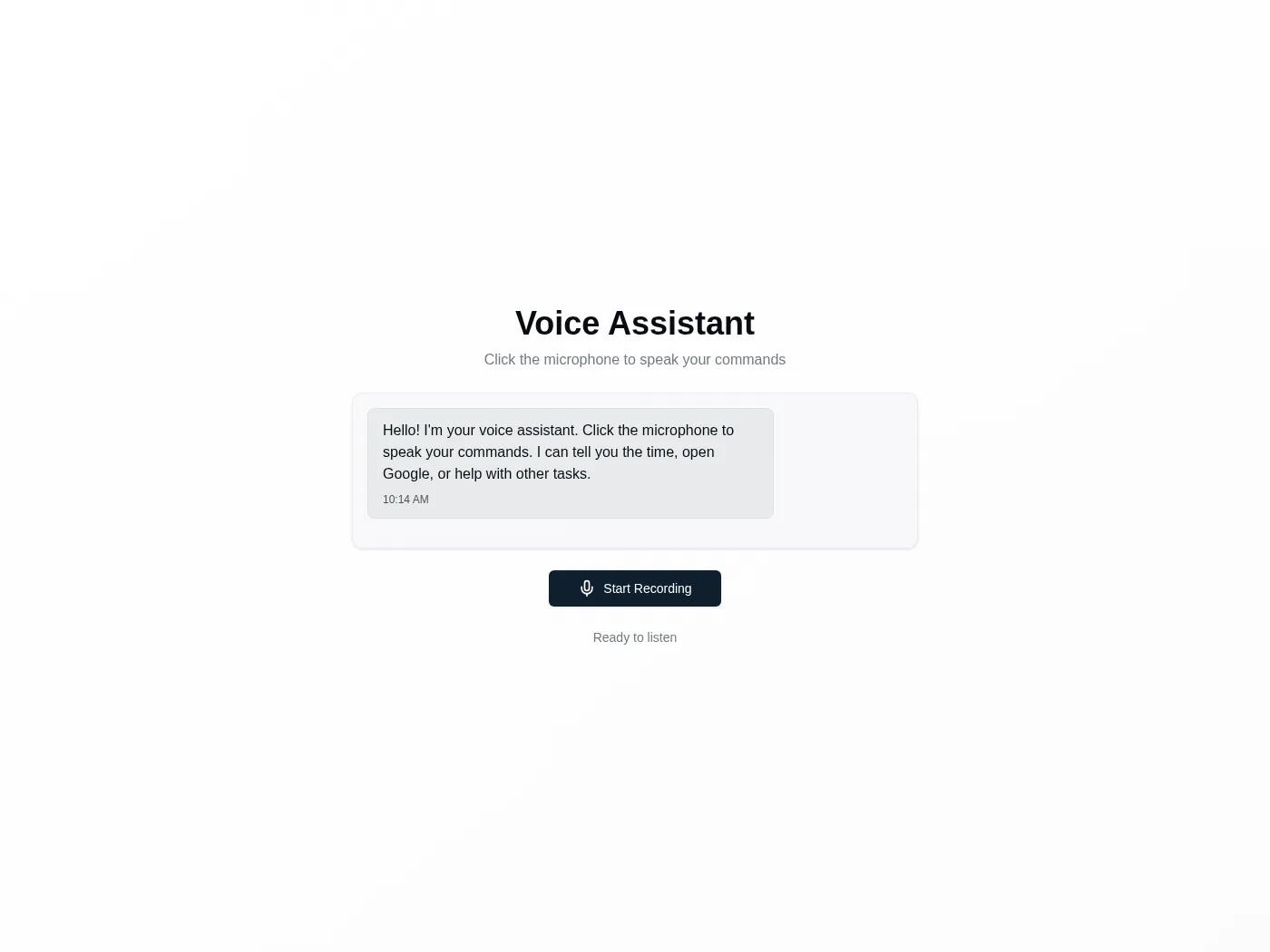 Voice Command Assistant