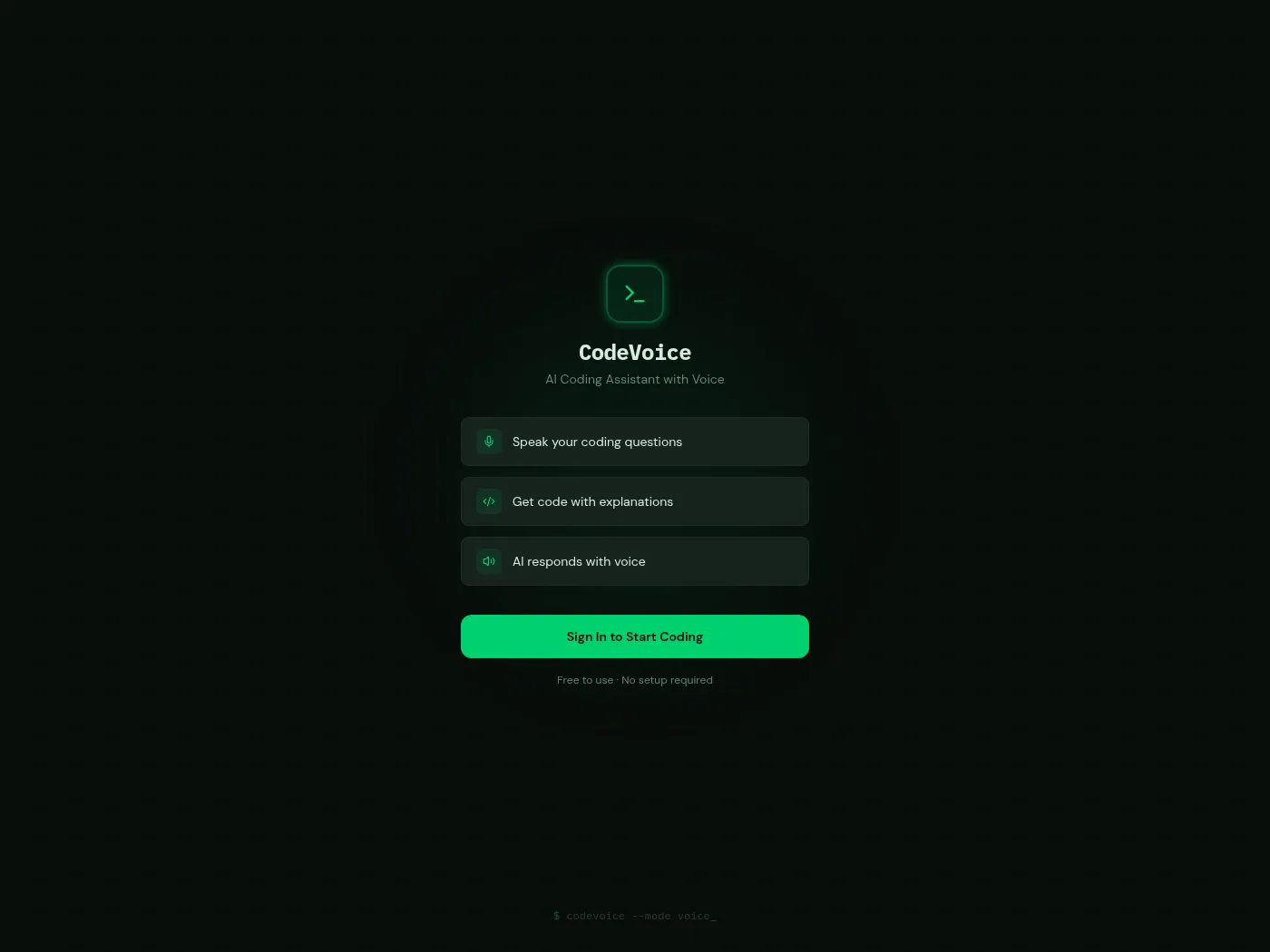 Voice Coding Assistant