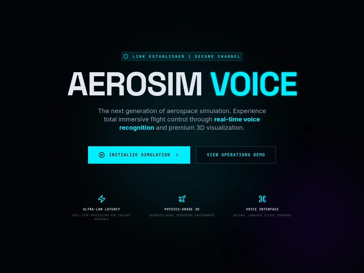 AeroSim Voice Drone UI