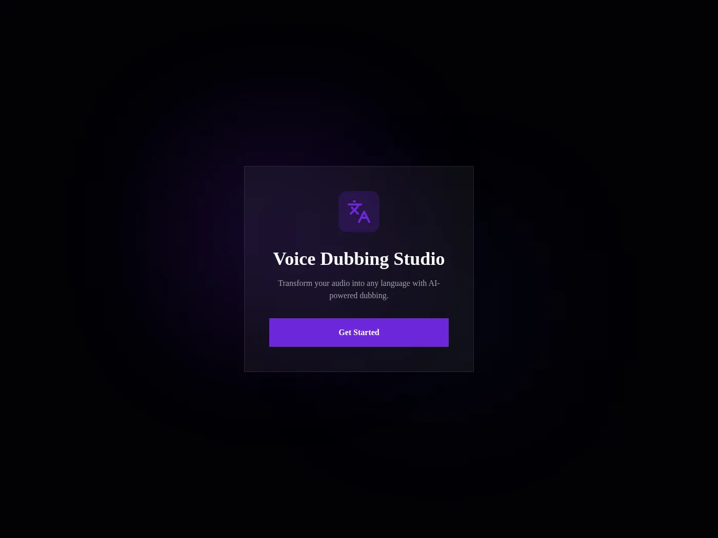 Voice Dubbing Studio