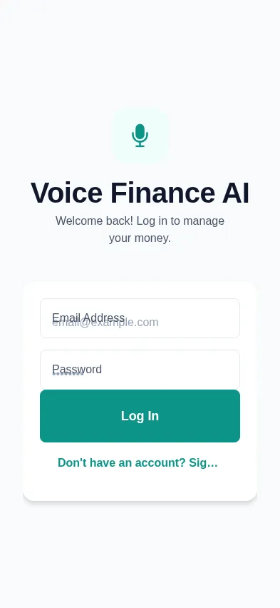Voice Finance AI