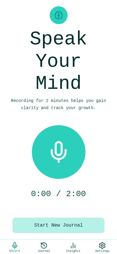 Voice Journal Clarity