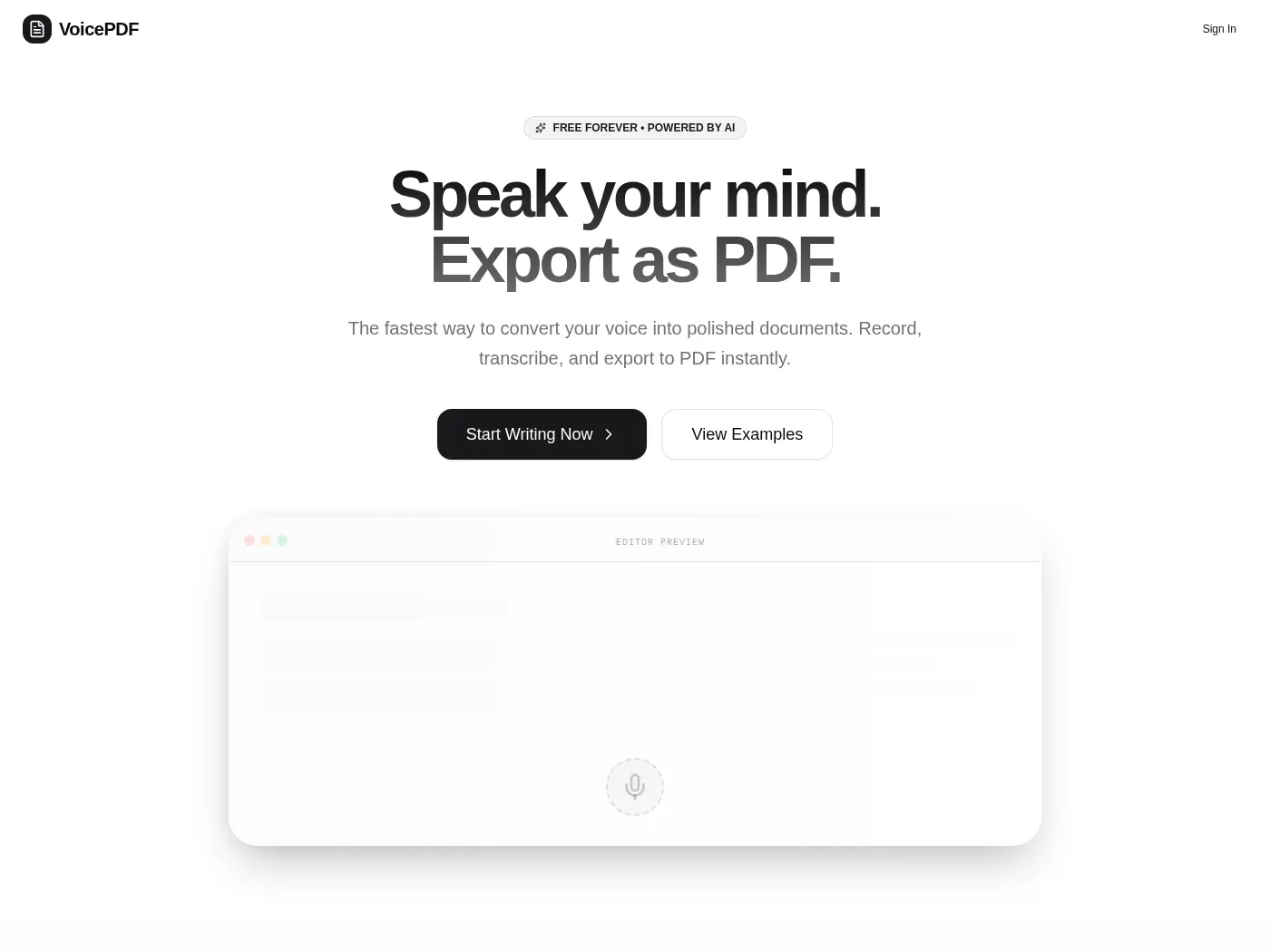 VoicePDF Writer