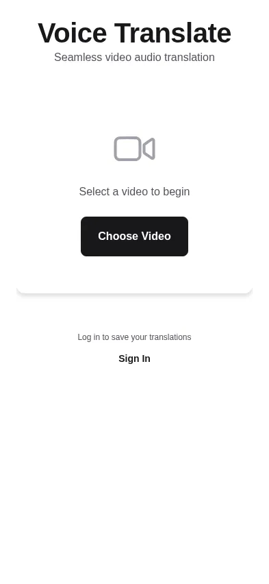 Voice Translate Player