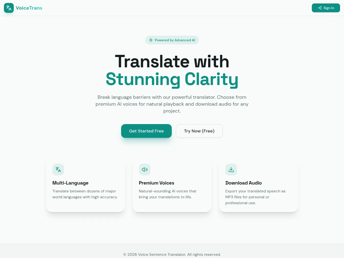 Voice Sentence Translator