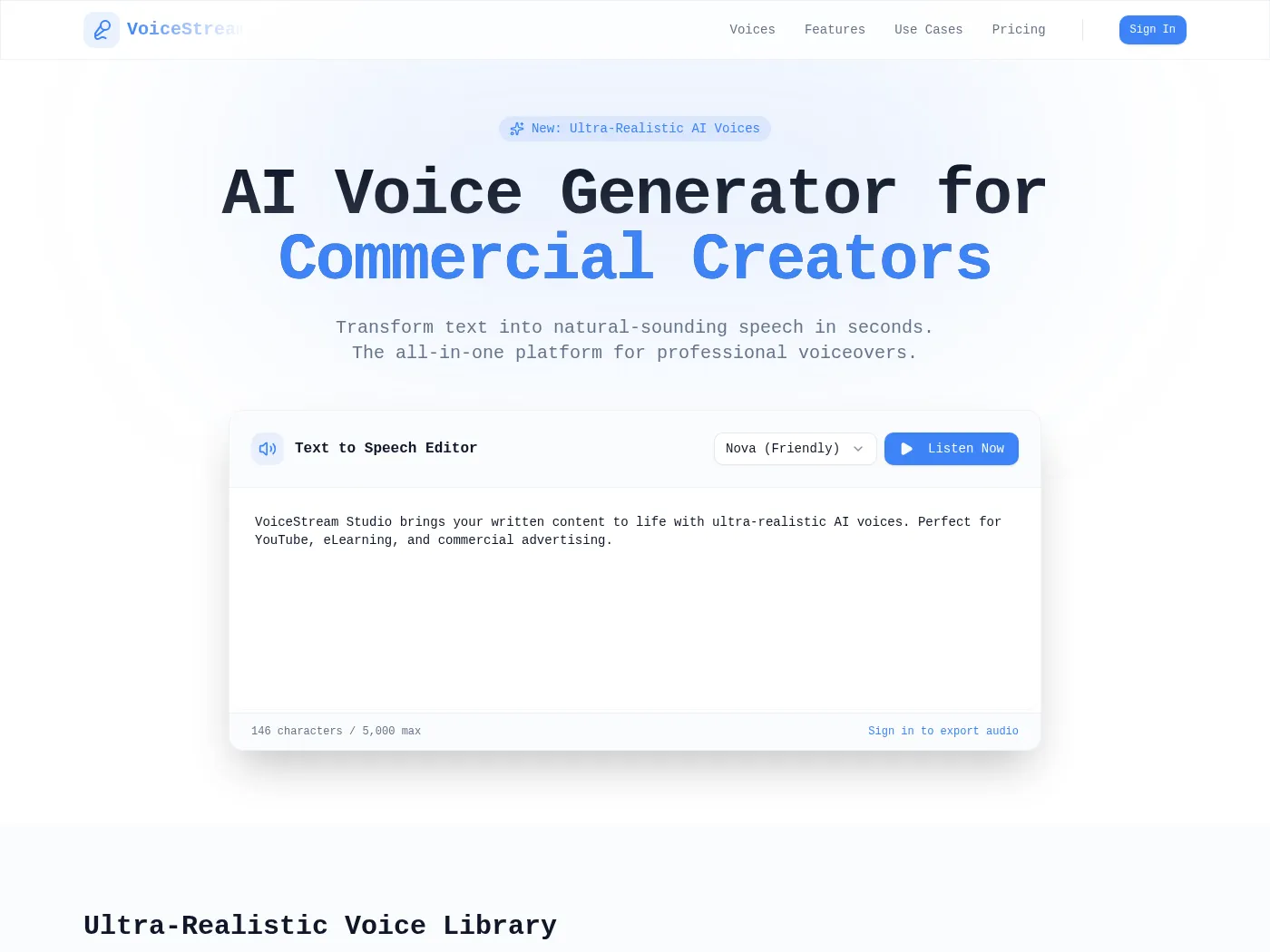 VoiceStream Studio