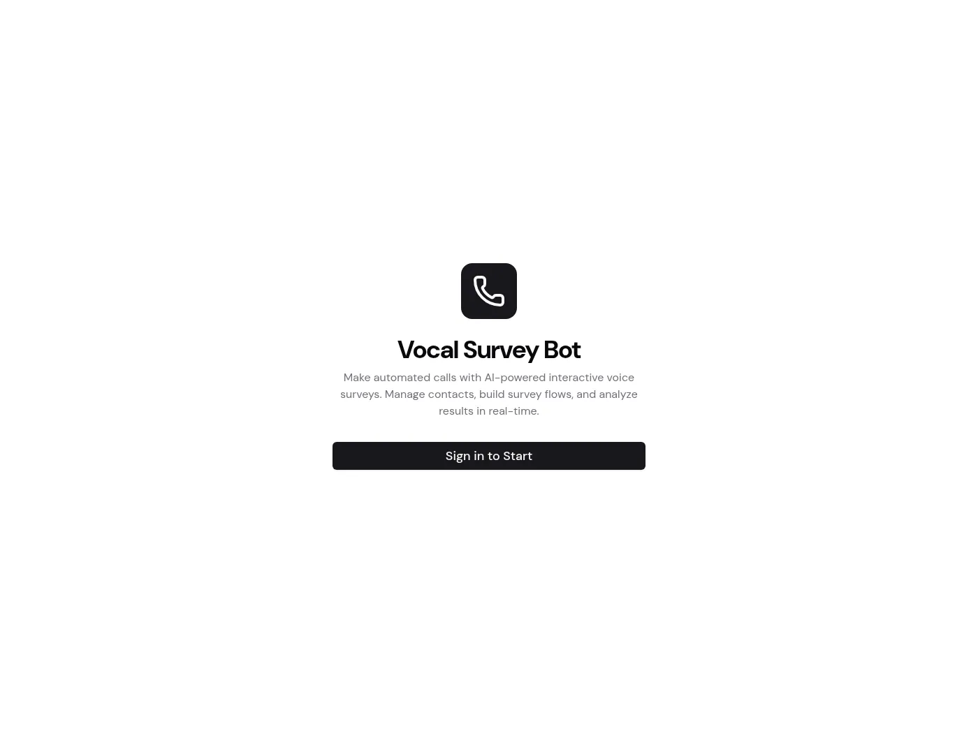 Vocal Survey Bot